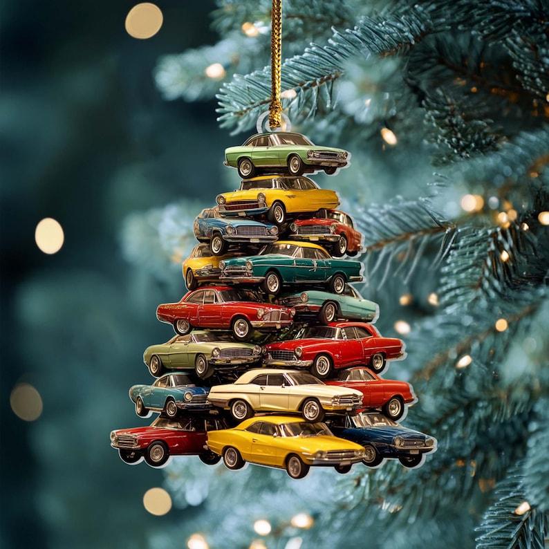 Muscle Car Christmas Tree Ornament, Car Lover Xmas Decor - Etsy