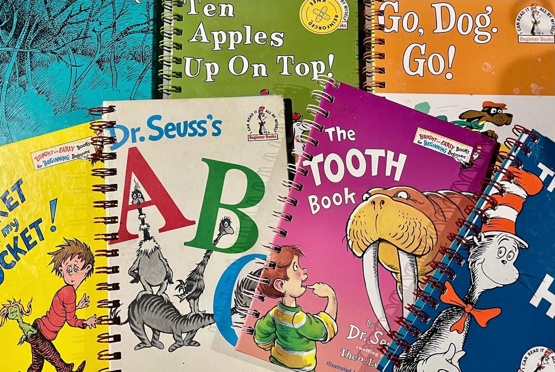 Dr Seuss and Friends Junk Journal – 30 Plain Pages With 4 Pockets - Etsy