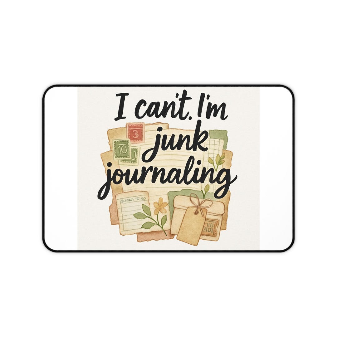 Junk Journaling Desk Mat, Neoprene Anti-slip Office Decor - Etsy