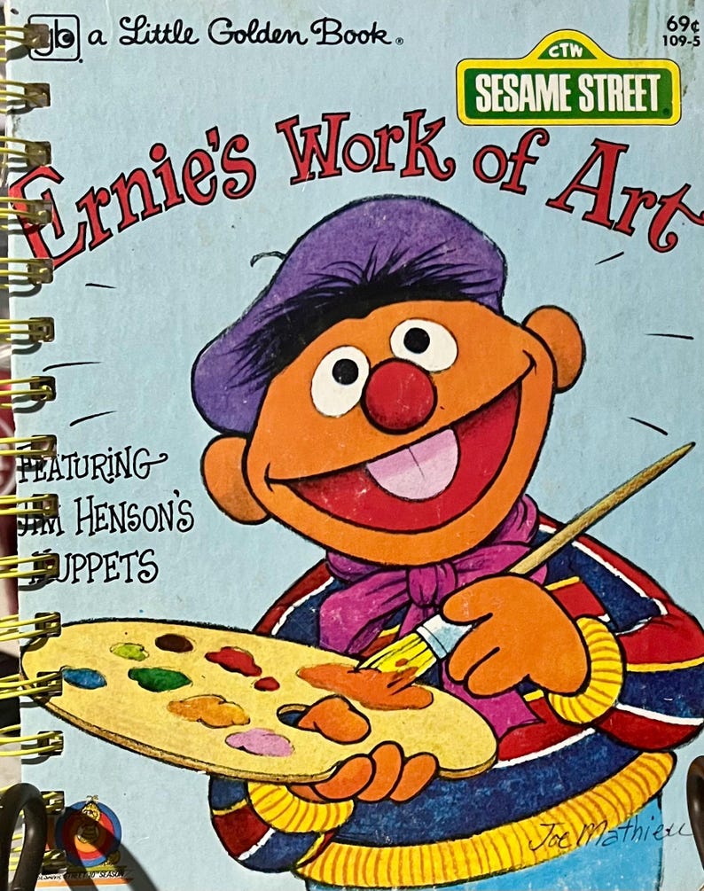 Little Golden Book Junk Journal – 30 Blank Pages, 4 Decorative Pockets ...
