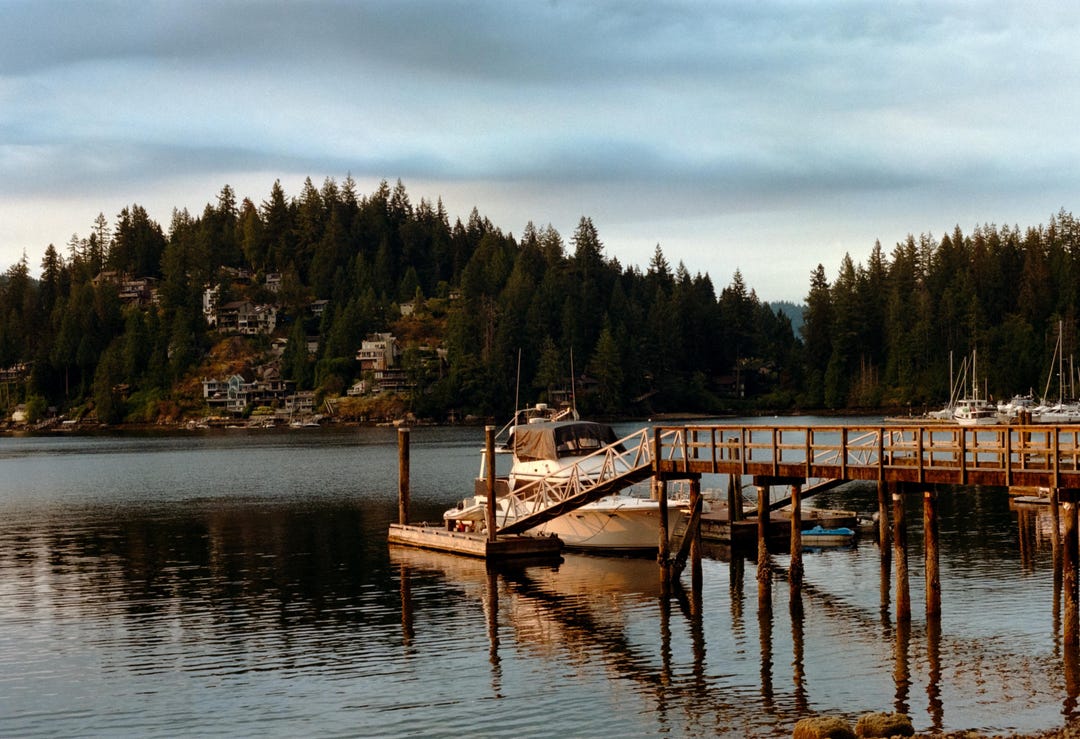 Golden Hour Waterfront Photography Print: British Columbia Landscape ...