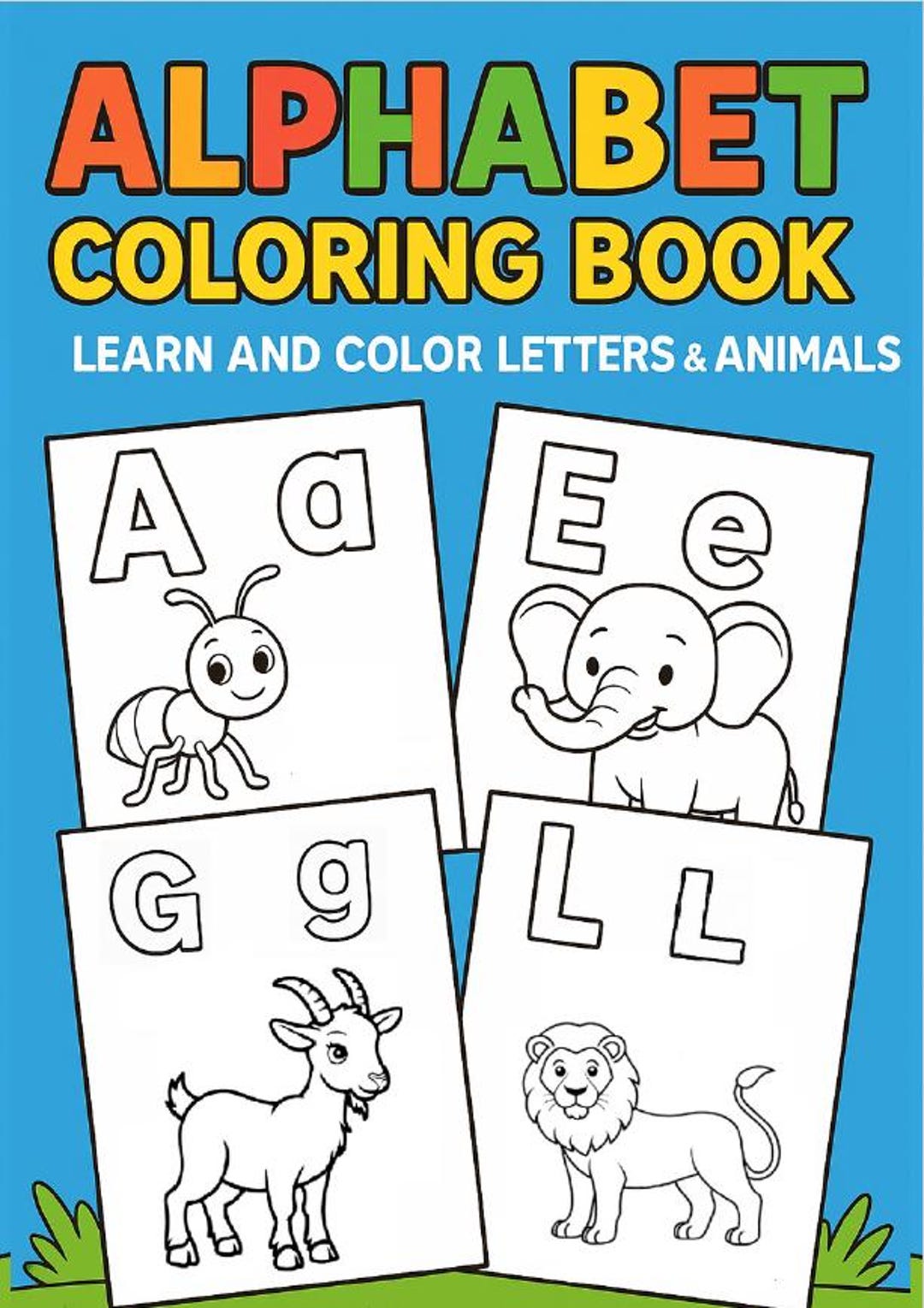 ABC Coloring Book for Kids | Alphabet Animals A–Z | Trace & Color ...