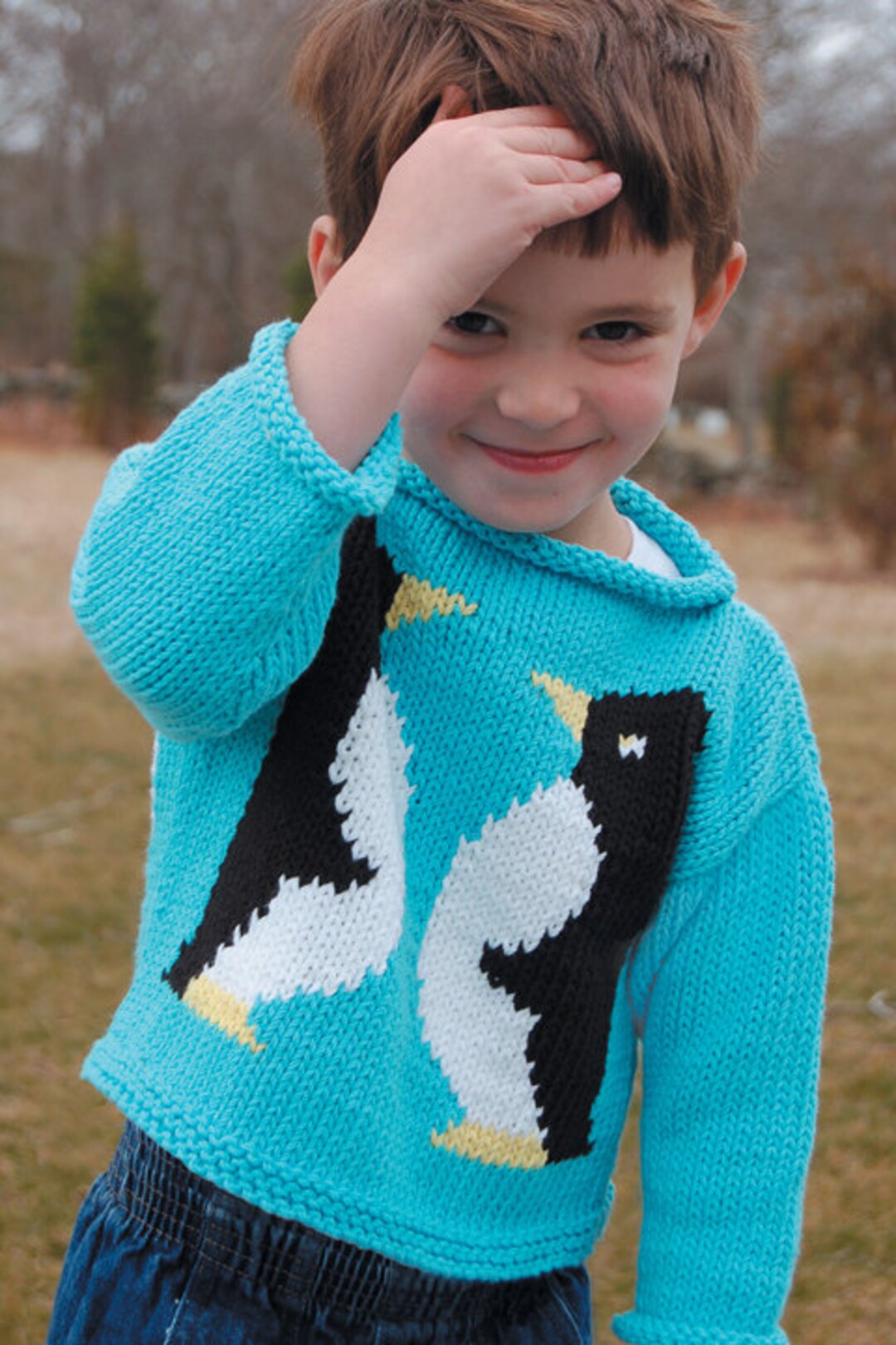 Penguin Sweater to Knit PDF Pattern Instant Download - Etsy