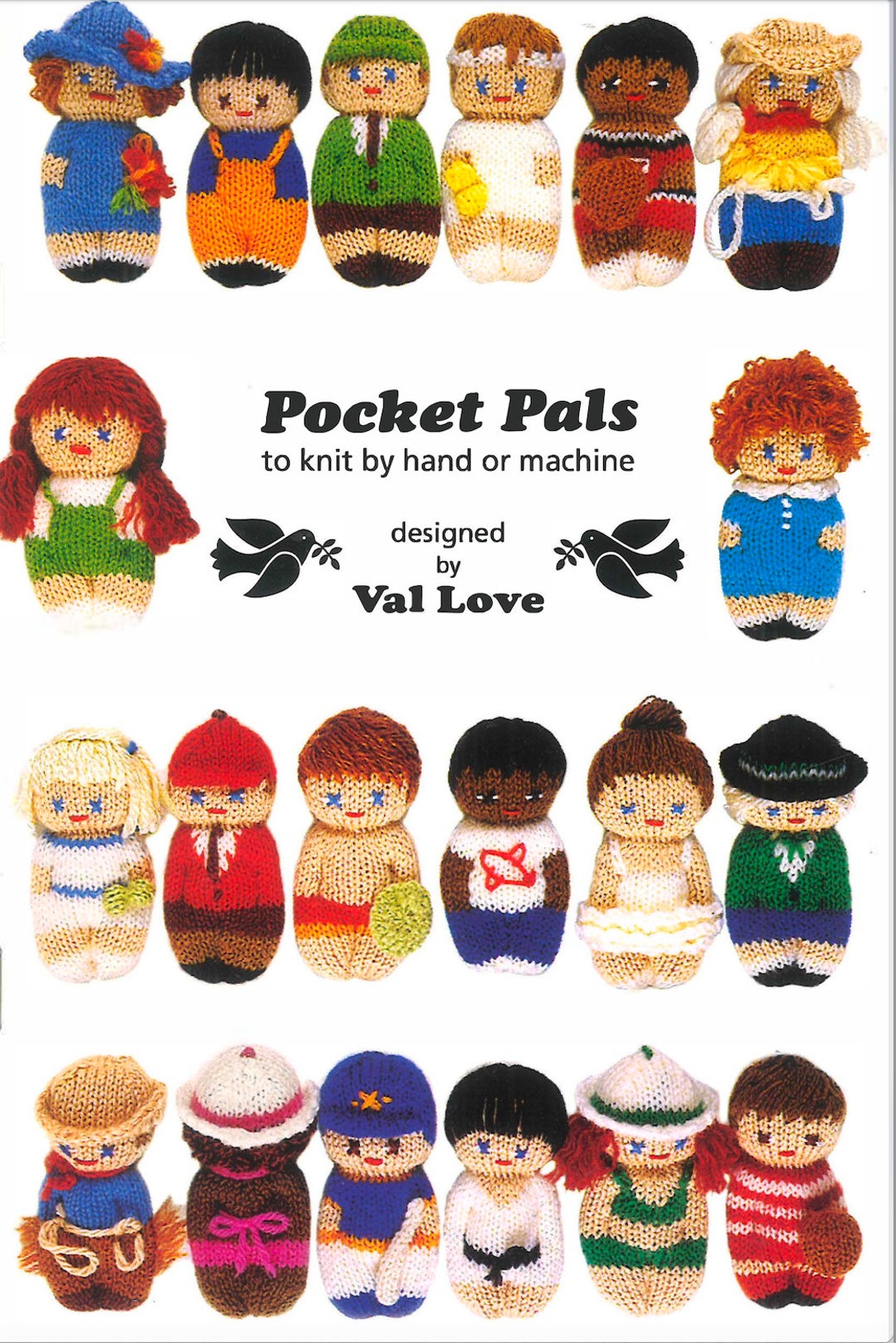 Pocket Pals (to Knit by Hand or Machine) PDF Knitting Patterns - Etsy