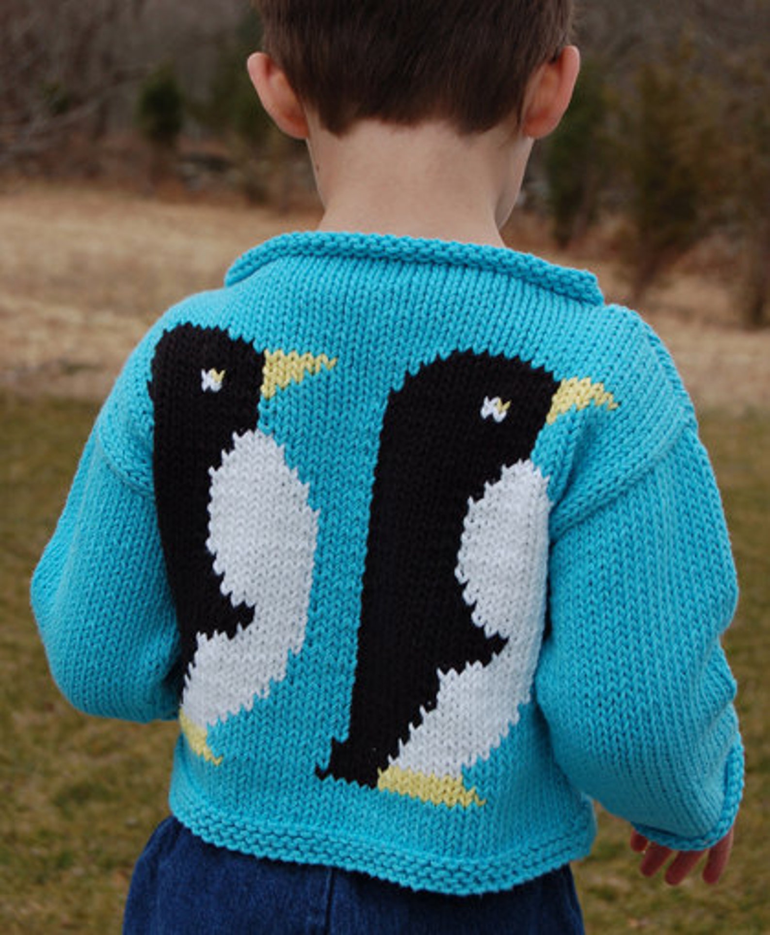 Penguin Sweater to Knit PDF Pattern Instant Download - Etsy