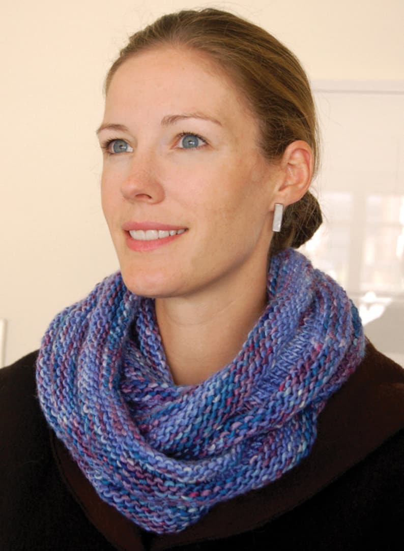 Loop Scarf to Knit PDF Pattern Instant Download - Etsy