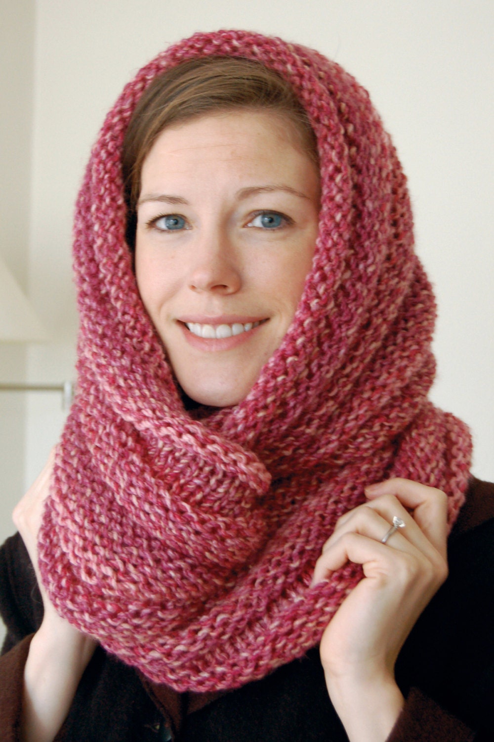 Loop Scarf to Knit PDF Pattern Instant Download - Etsy
