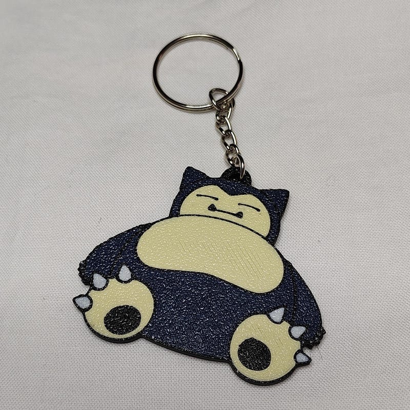 Snorlax Keychain - Etsy