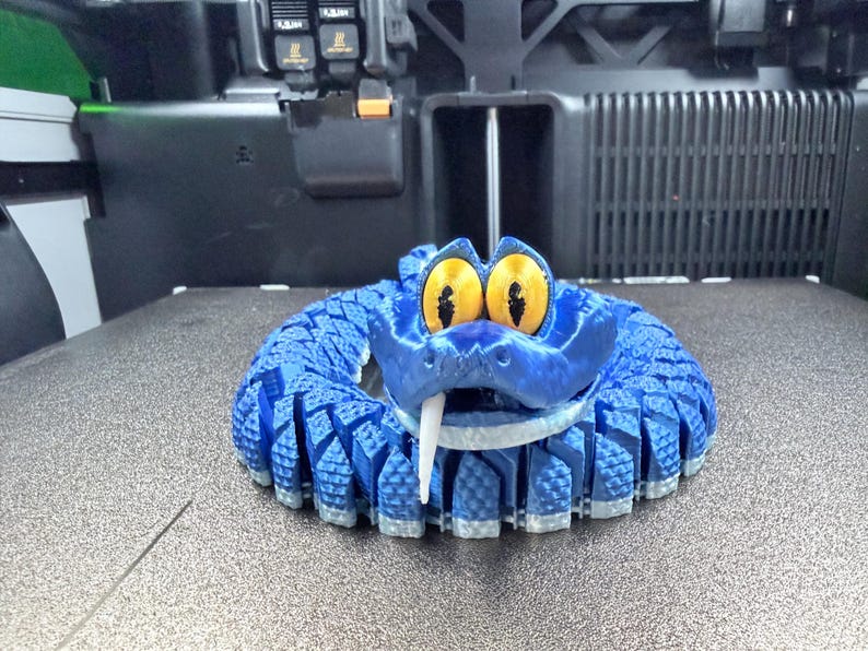 Zootopia Gary the Snake – 3D Printed Snake Toy, Flexible Bendable ...