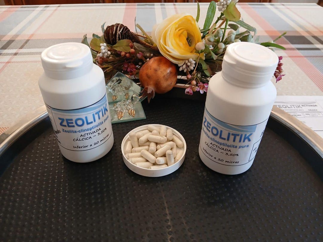 10 Bottles, Activated Zeolite Vegan Capsules for Detox - 500mg, 1800 ...