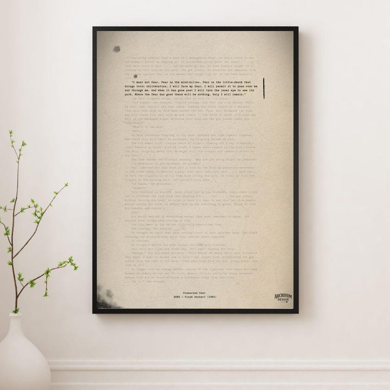 Dune Poster Quotes - Etsy
