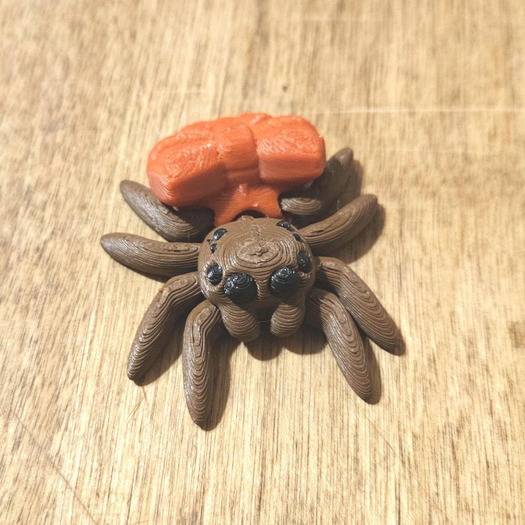 Bow Spider – 2" Articulated 3D Printed Spider Figurine - Etsy