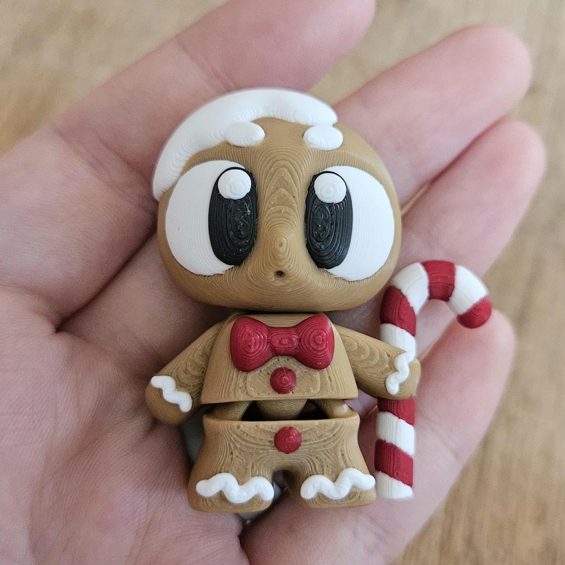 Gingerbread Man –2" 3D Printed Articulated Holiday Decor - Etsy