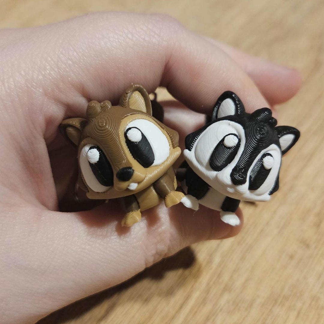 Baby Squirrel | (2") Articulated 3D Printed Critter | Cute Woodland ...