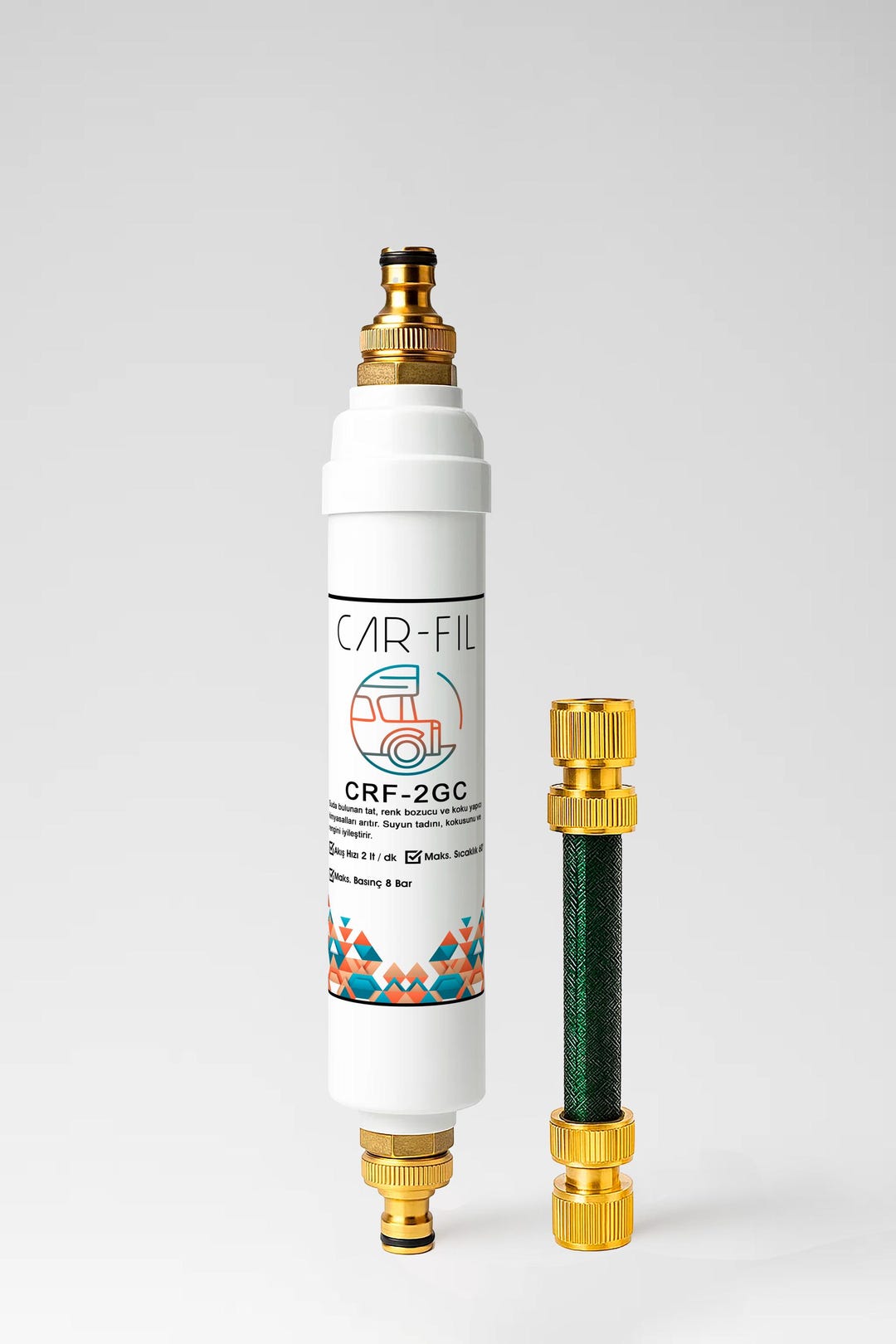 CAR-FIL Portable Inline Water Filter for Rvs, Boats & Camping - Reduces ...