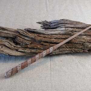 Runic Wizard Wand Light / Fantasy Wand / Wood Magic Wand / Handcrafted ...