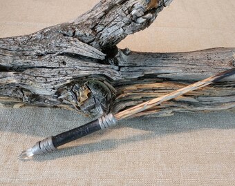 Runic Wizard Wand Dark / Wood Magic Wand / Handcrafted Wand | Etsy
