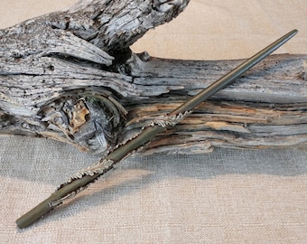 Skeleton Wizard Wand / Wood Magic Wand / Fantasy Wand / Master | Etsy