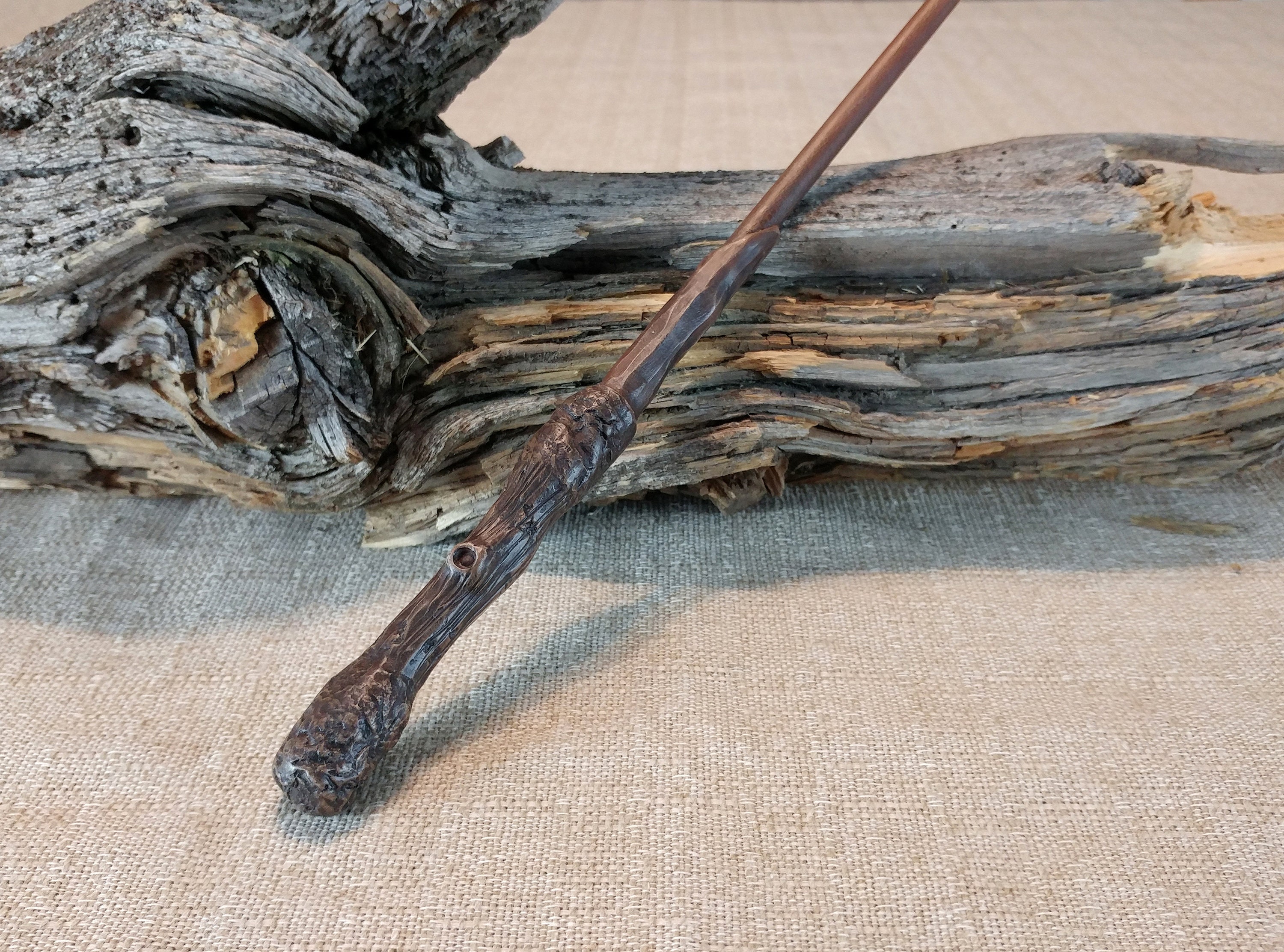 Wood Branch Wizard Wand Handcrafted Wood Magic and Fantasy | Etsy