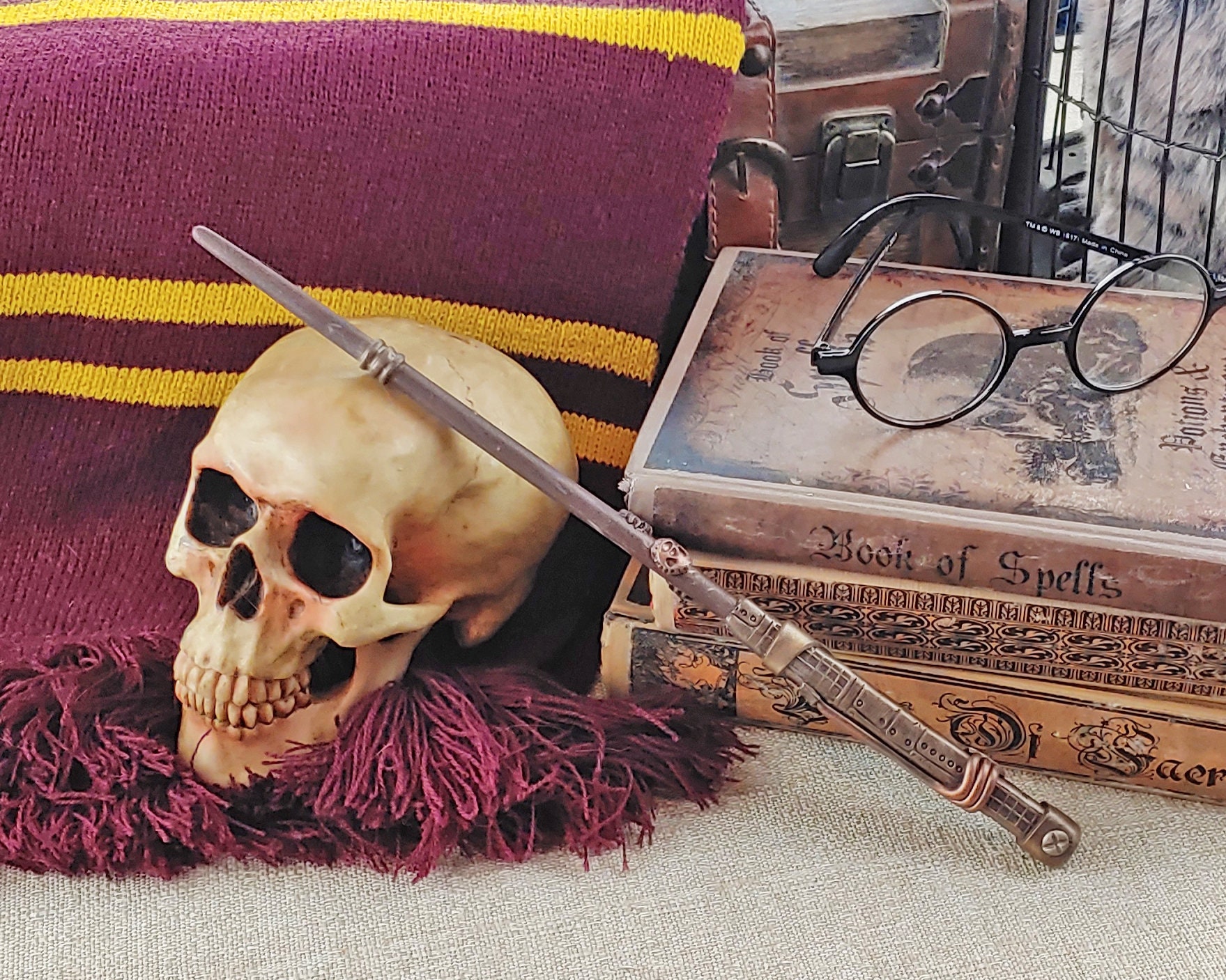 Brass Steampunk Wizard Wand / Wood Magic Wand / Fantasy Wand / | Etsy