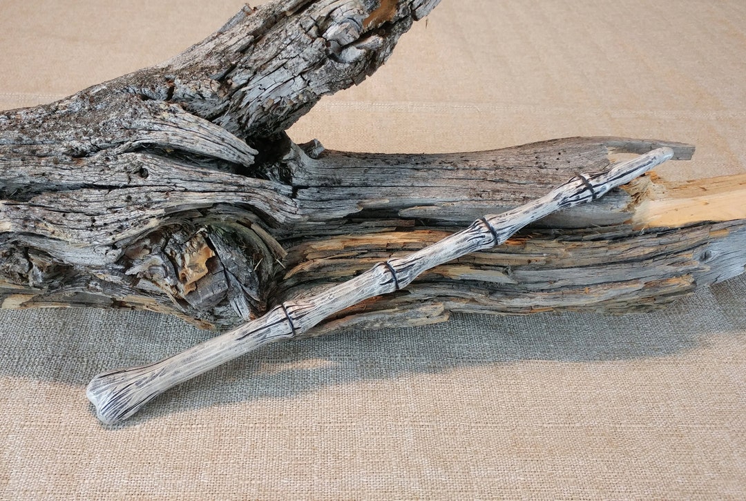 Skeleton Wizard Wand / Wood Magic Wand / Fantasy Wand / Master ...