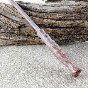 Copper Wizard Wand, Handcrafted Wood, Magic and Fantasy - Etsy