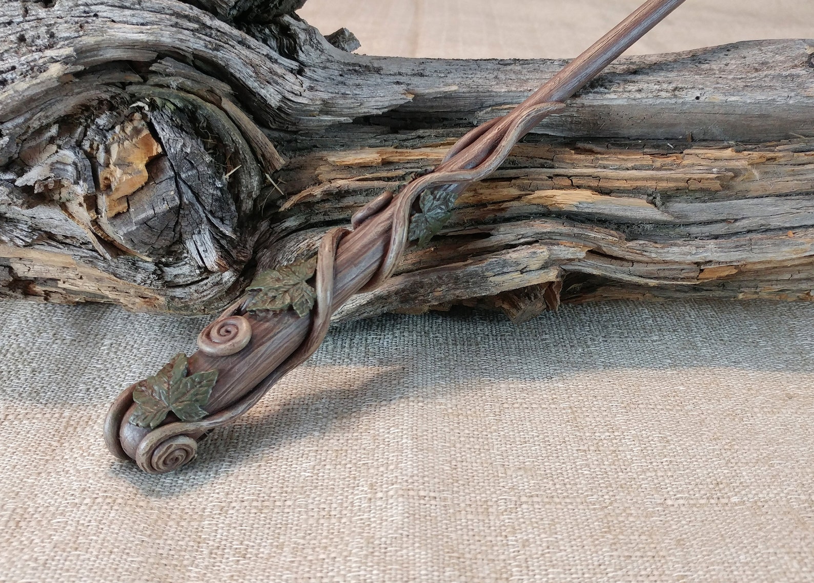 Ivy Vine Wizard Wand Handcrafted Wood Magic and Fantasy | Etsy