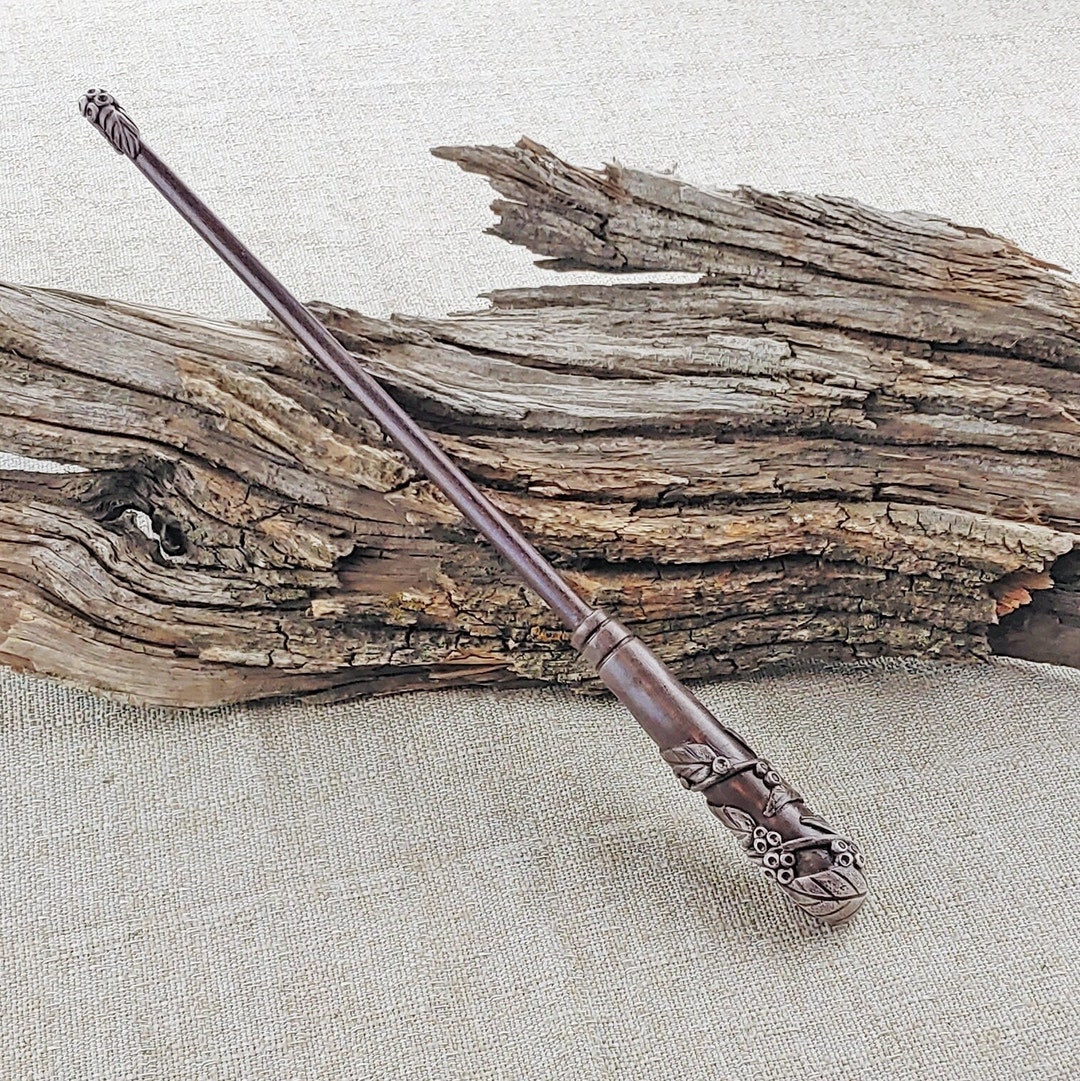 Leaves Wizard Wand: Handcrafted Wood and Polymer Clay, Magic Wand - Etsy