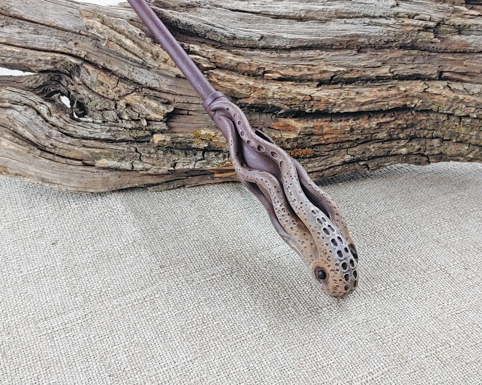 Cthulhu Octopus Wizard Wand, Hand-crafted Wood, Magic and Fantasy - Etsy