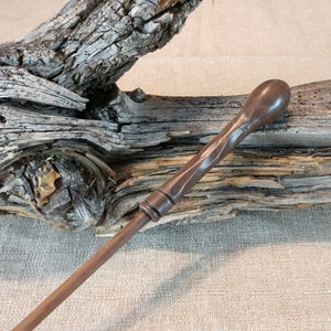 Walnut Brown Wizard Wand / Wood Magic Wand / Fantasy Wand / Master ...