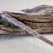 Runic Wizard Wand Dark / Wood Magic Wand / Handcrafted Wand - Etsy