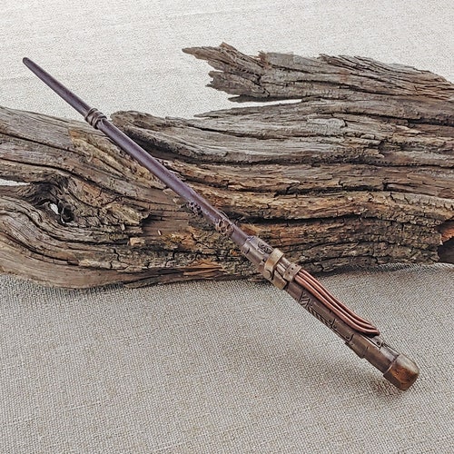 Daisy Vine Wizard Wand Handcrafted Wood Magic and Fantasy - Etsy