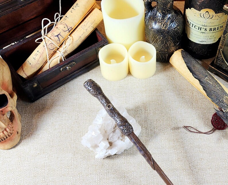 Wood Branch Wizard Wand Handcrafted Wood Magic and Fantasy - Etsy
