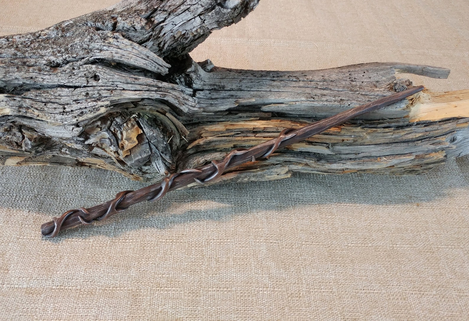 Ironwood Thorn Wizard Wand Wood Magic Wand Fantasy Wand | Etsy