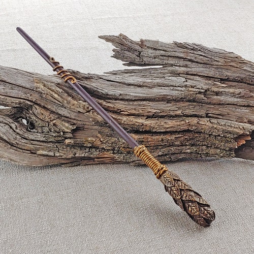 Lightning Wizard Wand Handcrafted Wood Magic and Fantasy - Etsy