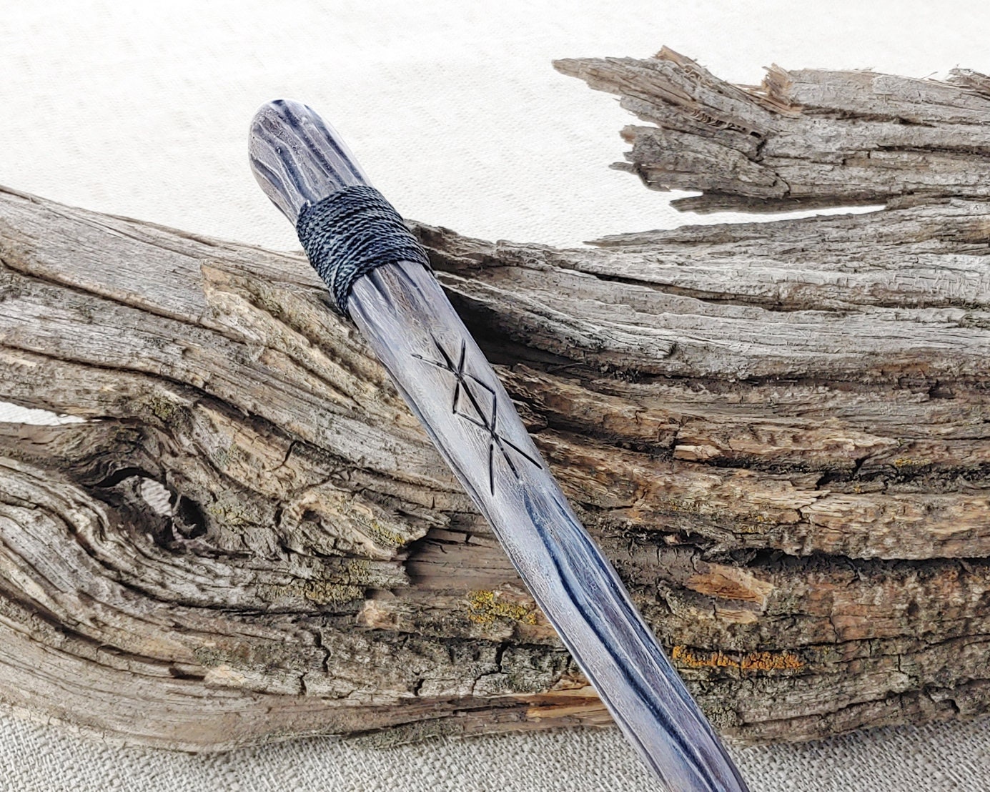 Viking Protection Rune Wizard Wand Hand-crafted Wood Magic - Etsy