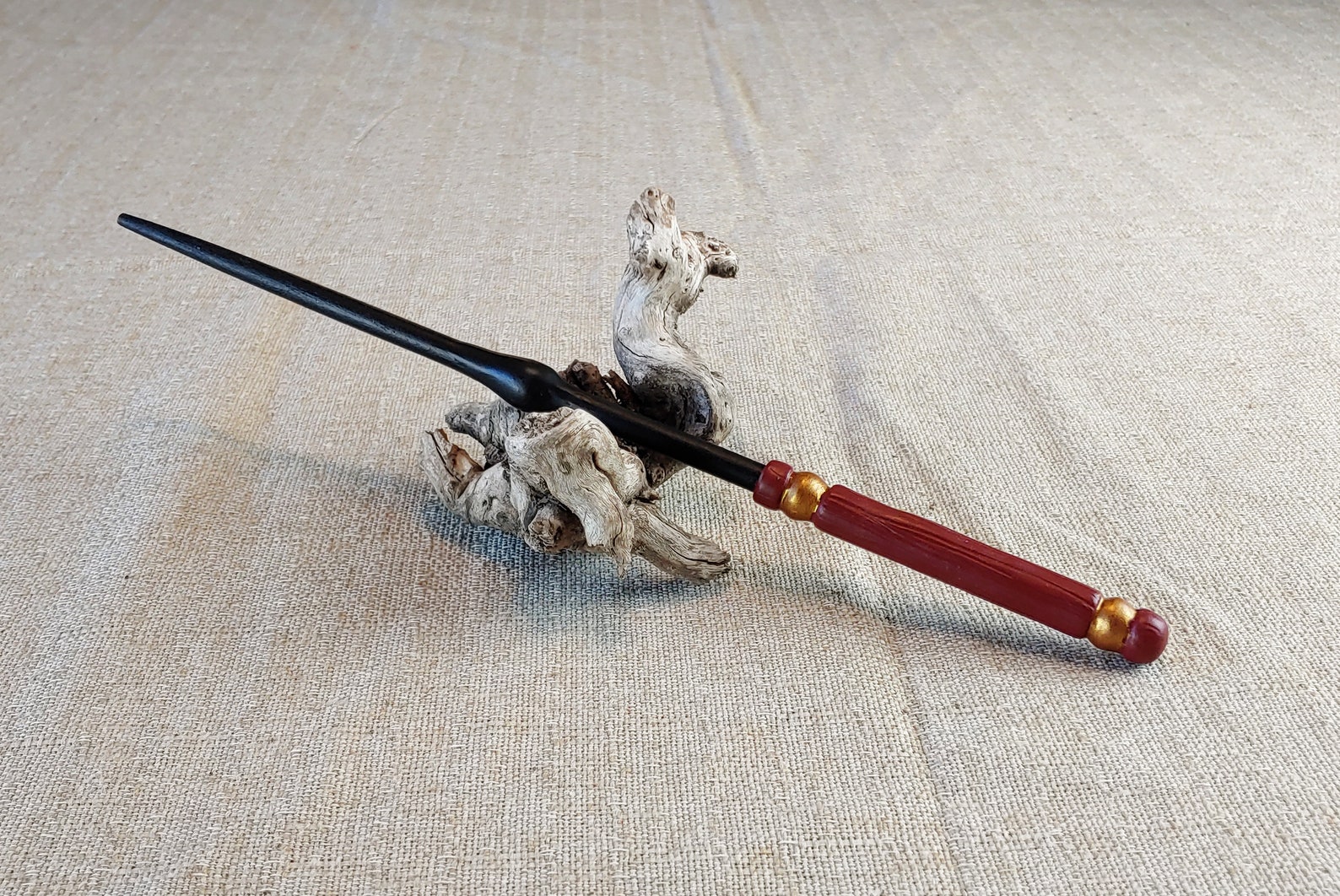 Red Gold and Black Wizard School Wand / Magic Wand / Party - Etsy
