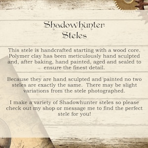 Shadowhunter Stele Clary Fray With Runes - Etsy