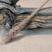 Elven Wizard Wand With Crystal / Wood Magic Wand / Fantasy Wand ...