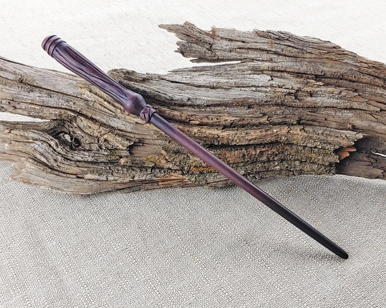 Aged Mahogany Wizard Wand, Hand-crafted Wood, Magic and Fantasy - Etsy UK
