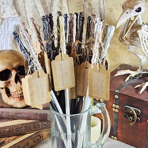 White Metallic Wizard Wands: Party Favors, Wedding Decor (PKG of 5-20 ...