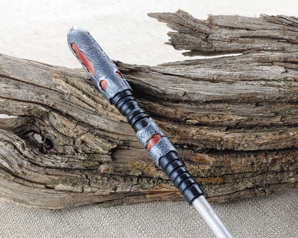 Fire Elemental Wizard Wand / Wood Magic Wand / Fantasy Wand / - Etsy UK