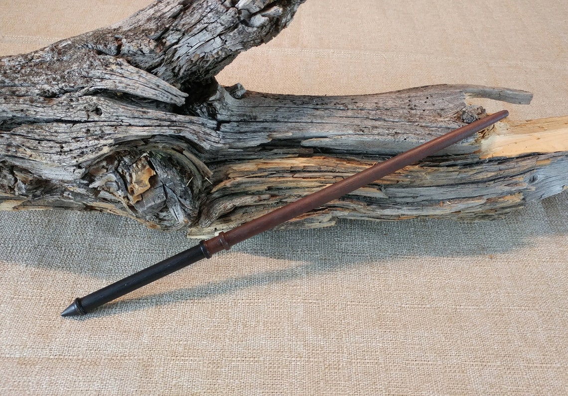 Handcrafted Hawthorn Wizard Wand: Wood & Polymer Clay, 12 Inch - Etsy