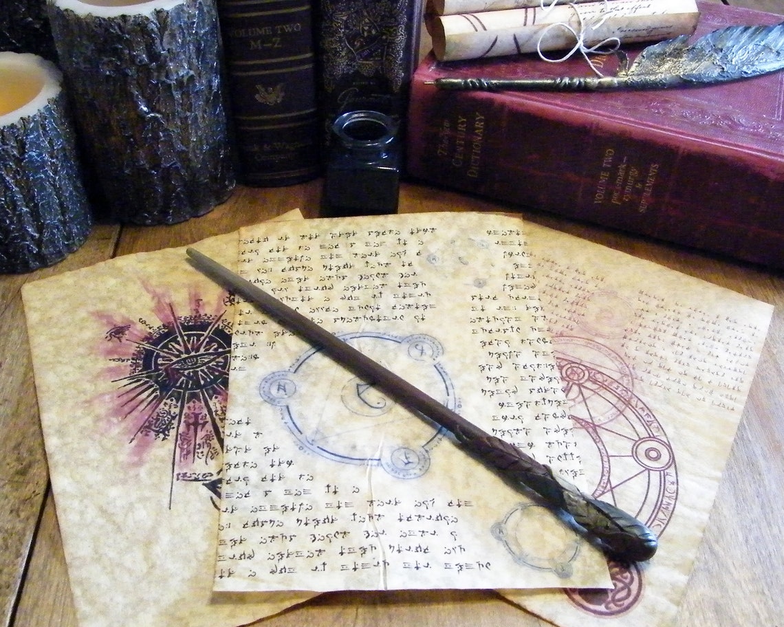 Autumn Leaf Wizard Wand: Hand-sculpted Polymer Clay, 12" - Etsy