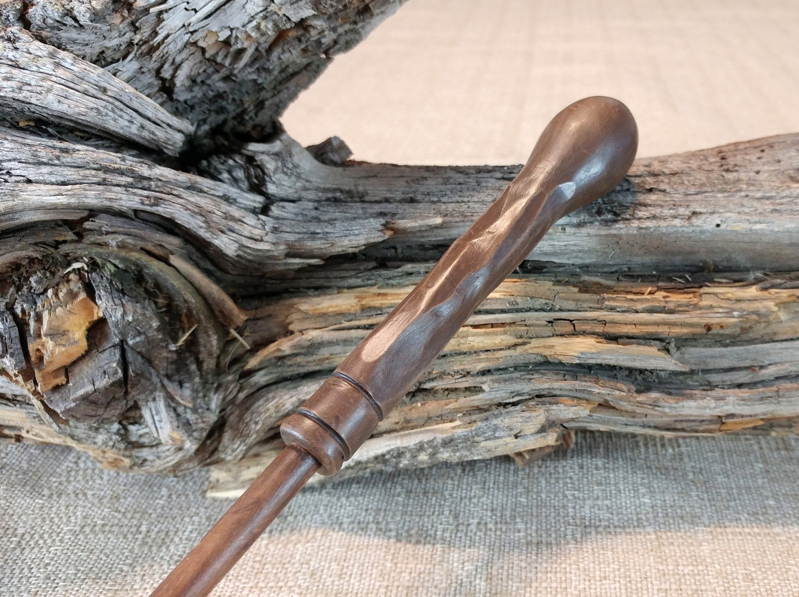 Walnut Brown Wizard Wand / Wood Magic Wand / Fantasy Wand / - Etsy