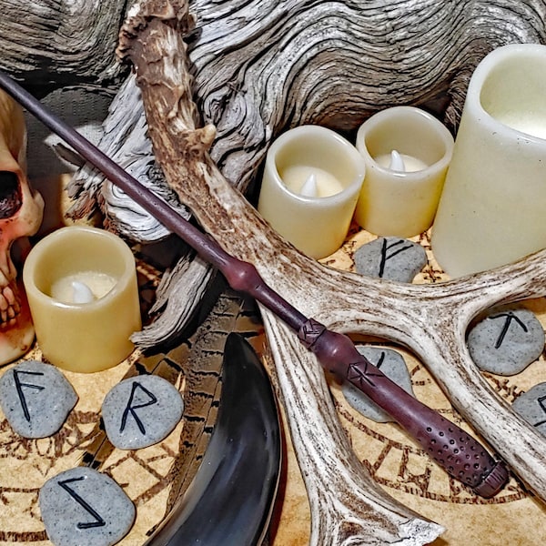 Rune Wand - Etsy