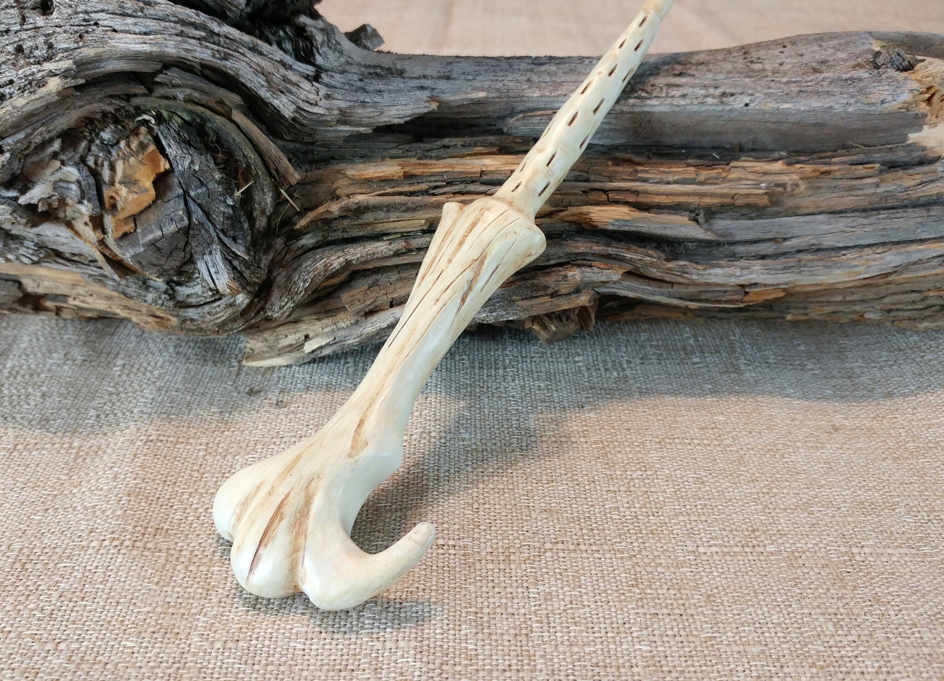 Ivory Bone Handle Wizard Wand Handcrafted Wood Magic and - Etsy Ireland
