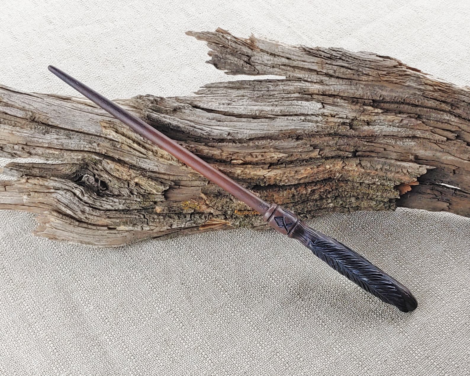 Viking Odin's Raven Wizard Wand, Hand-crafted Wood, Magic and Fantasy ...