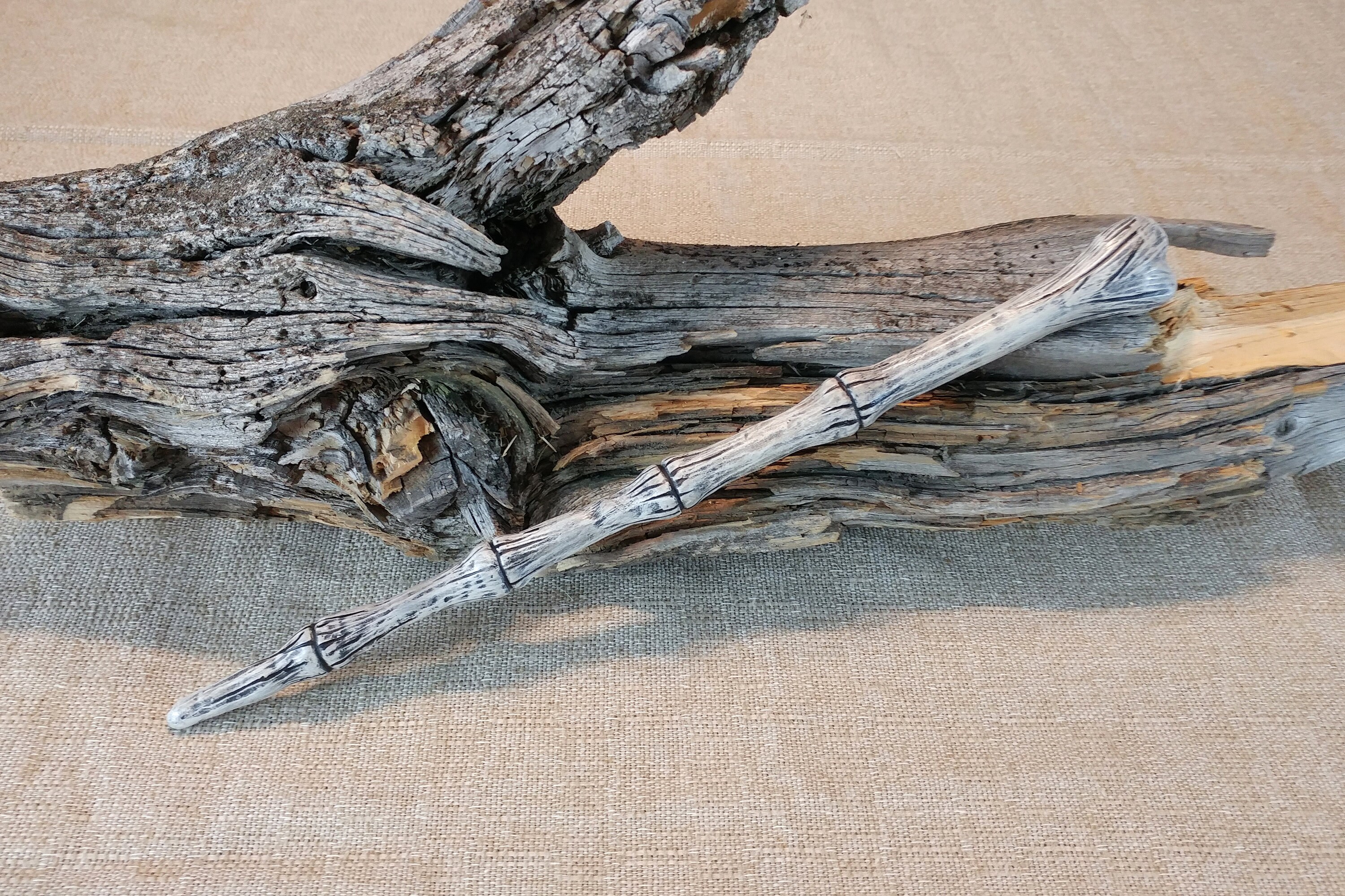 Skeleton Wizard Wand / Wood Magic Wand / Fantasy Wand / Master | Etsy