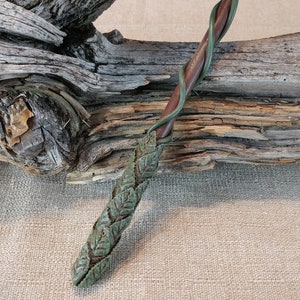 Green Vine Leaf Wizard Wand / Wood Magic Wand / Fantasy Wand / Master ...